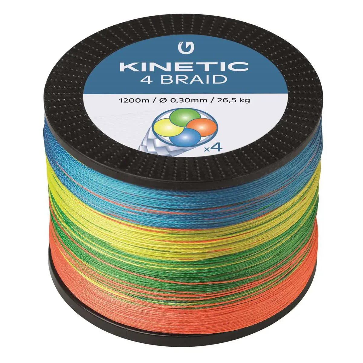 Kinetic 4 Braid Multicolor 1200 m Braided Line