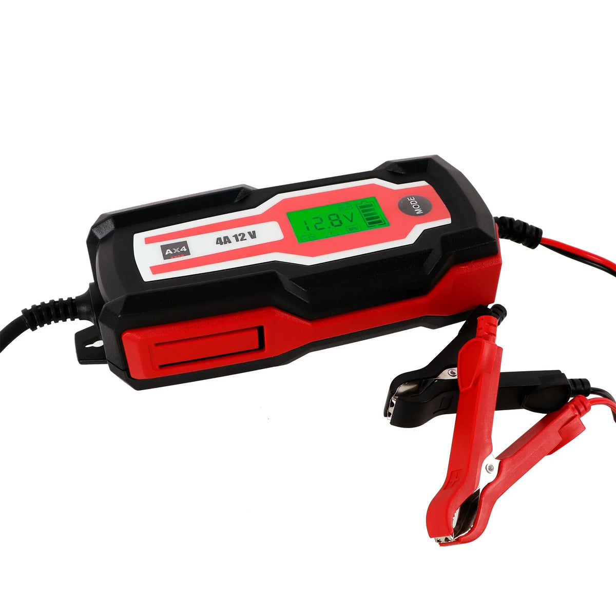 AX4 12V 4A Battery Charger (AGM, GEL, LiFePo4, lead-acid)