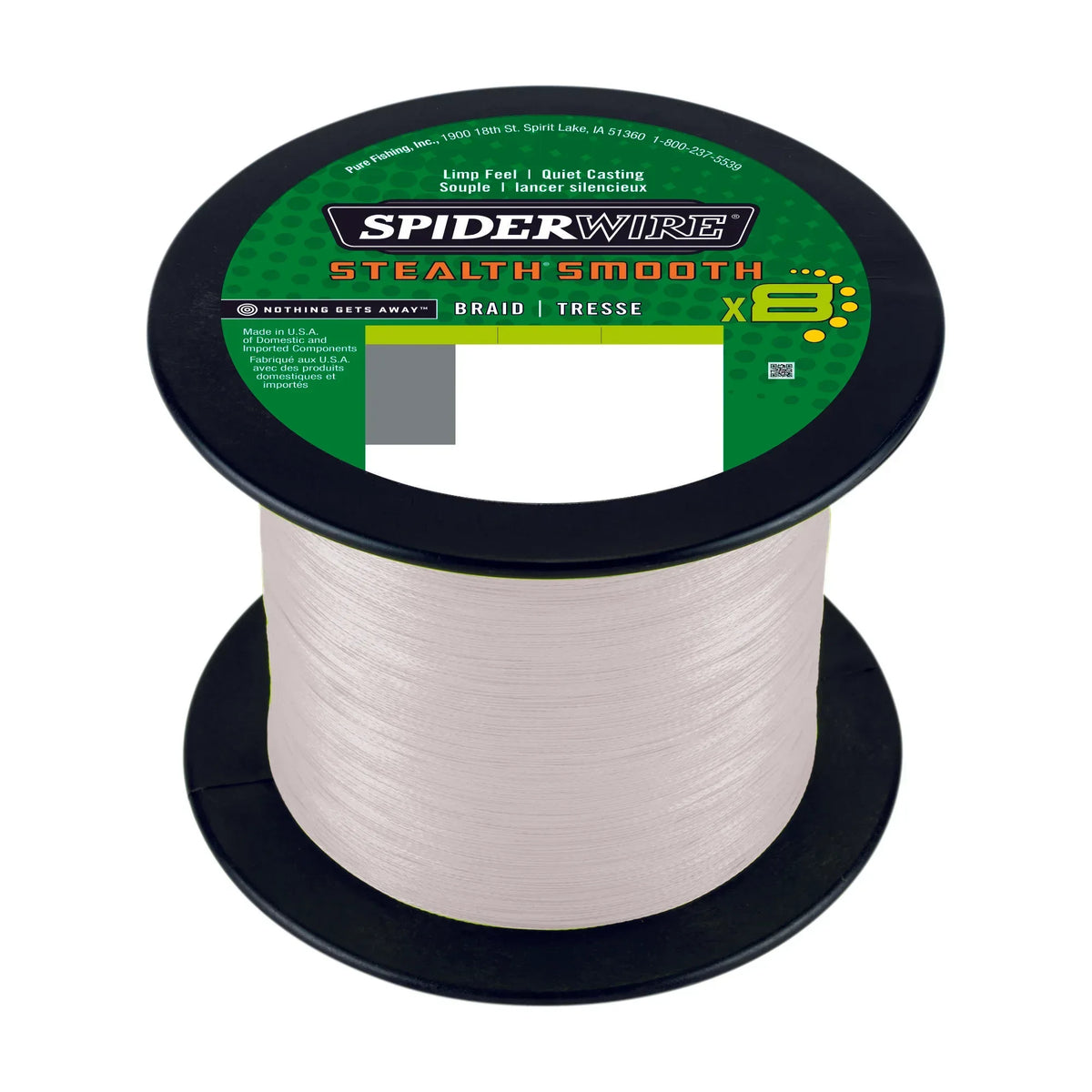 Spiderwire Smooth 8 White 2000m Braided Line