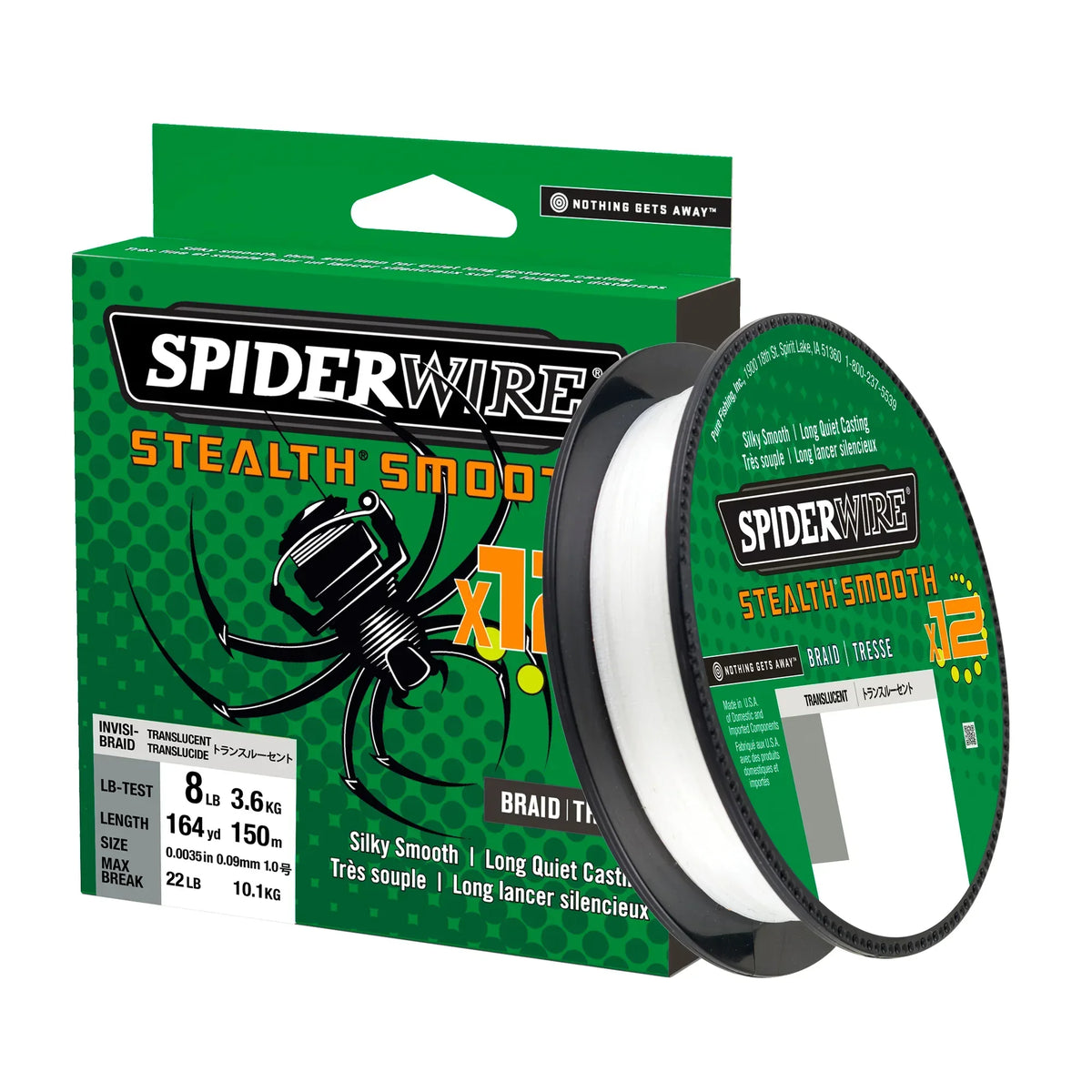 Spiderwire Smooth 12 white 150 m Braided Line