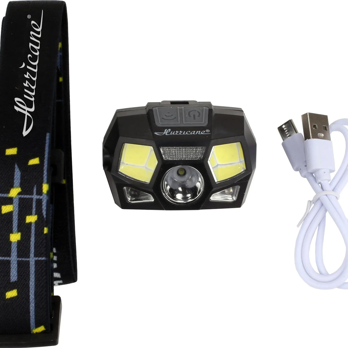 Hurricane Rechargeable LED Headlamp with Motion Detector
