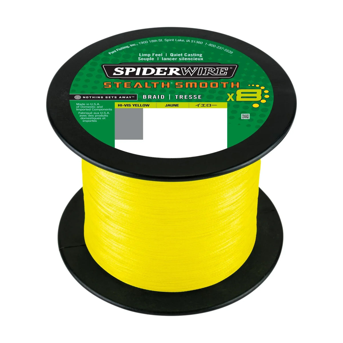 Spiderwire Smooth 8 Yellow 2000 m Braided Line